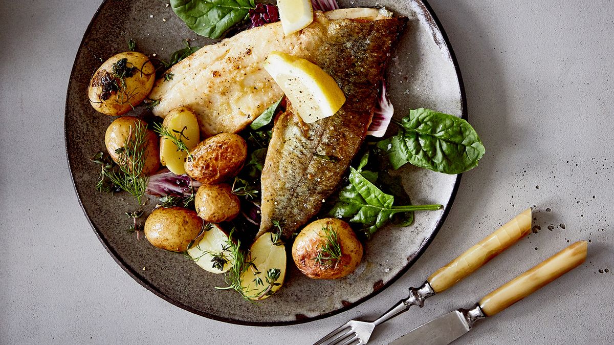 NEFF Home UK | Trout with Young Potatoes and Spring Salad recipe