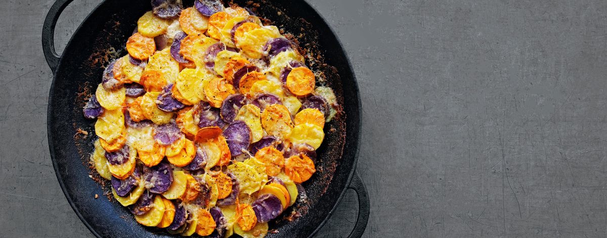 Oppskrift på nydelige gratinerte poteter | Siemens Hvitevarer