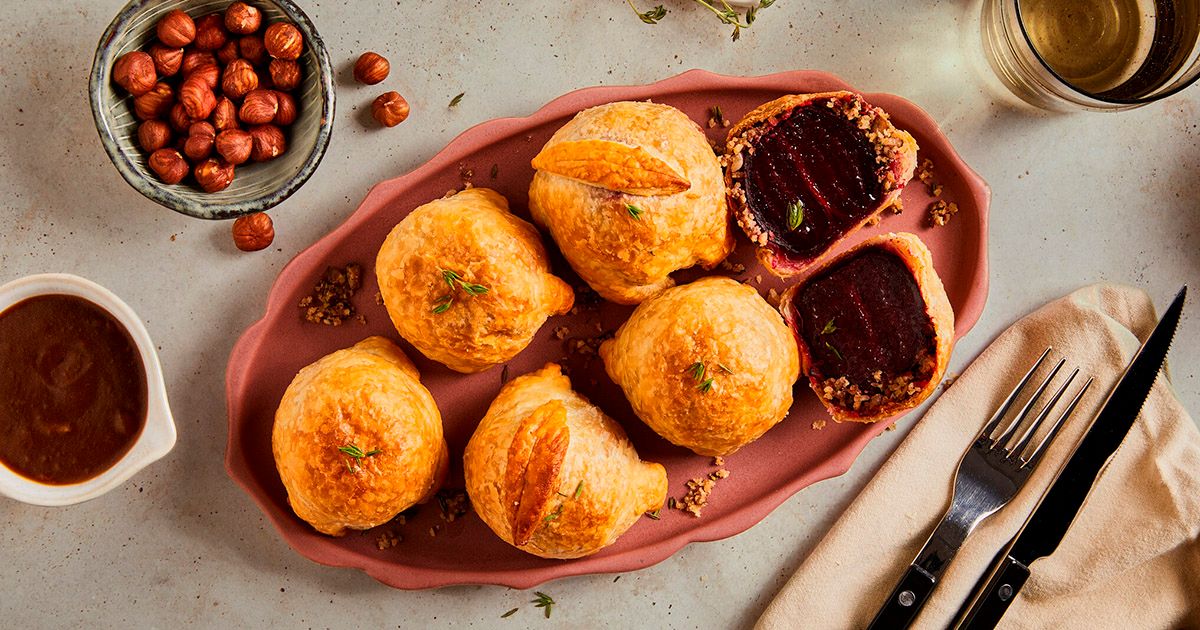 Mini Vegan Beet Wellingtons