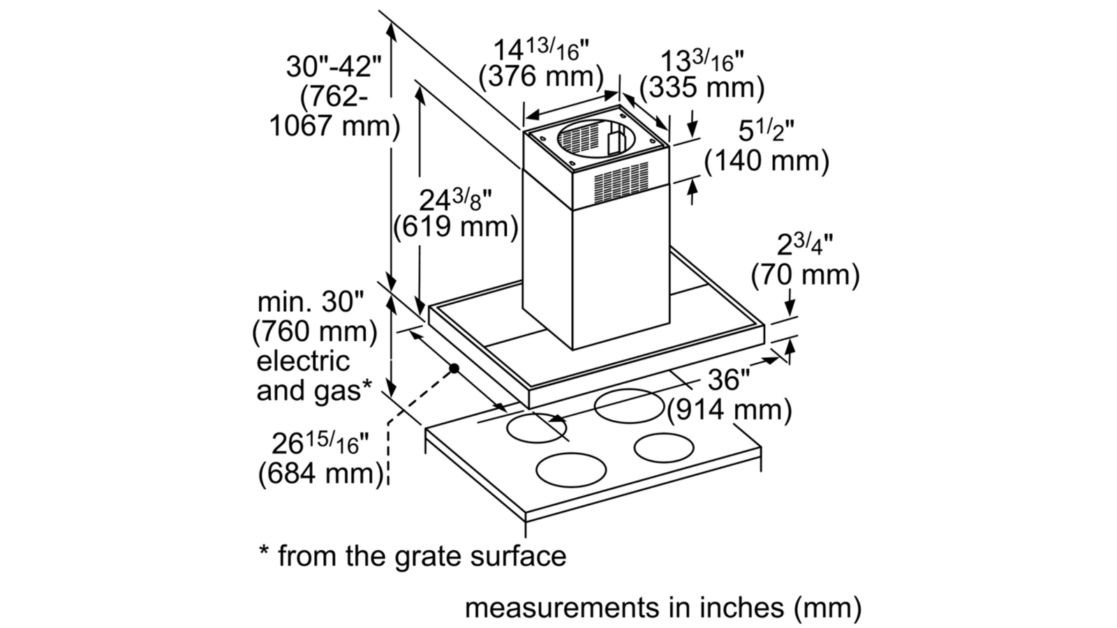User manual Thermador HMIB36WS 36-Inch Masterpiece Box Isla | manualsFile