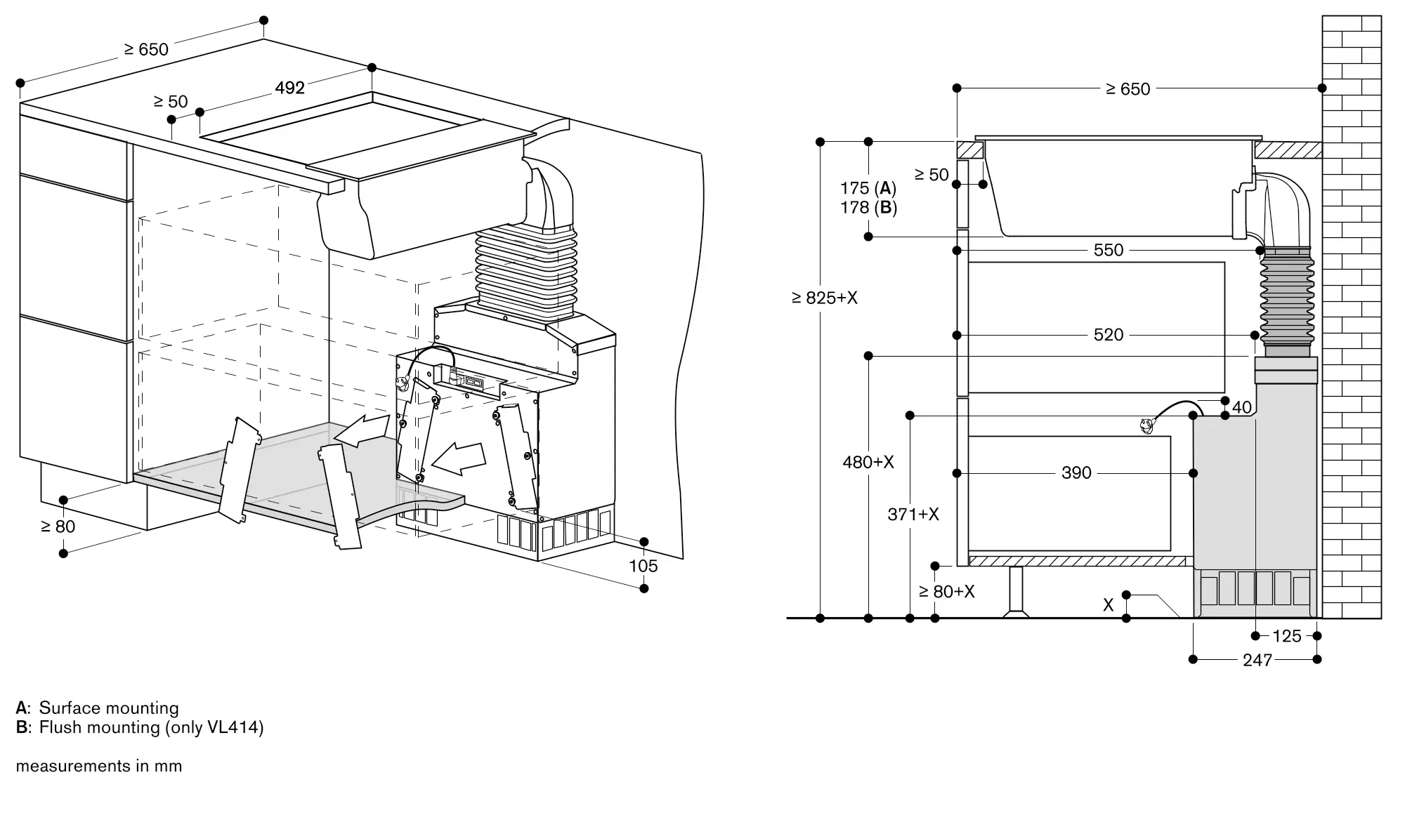 VL414115 Vario benkeventilasjon | GAGGENAU NO