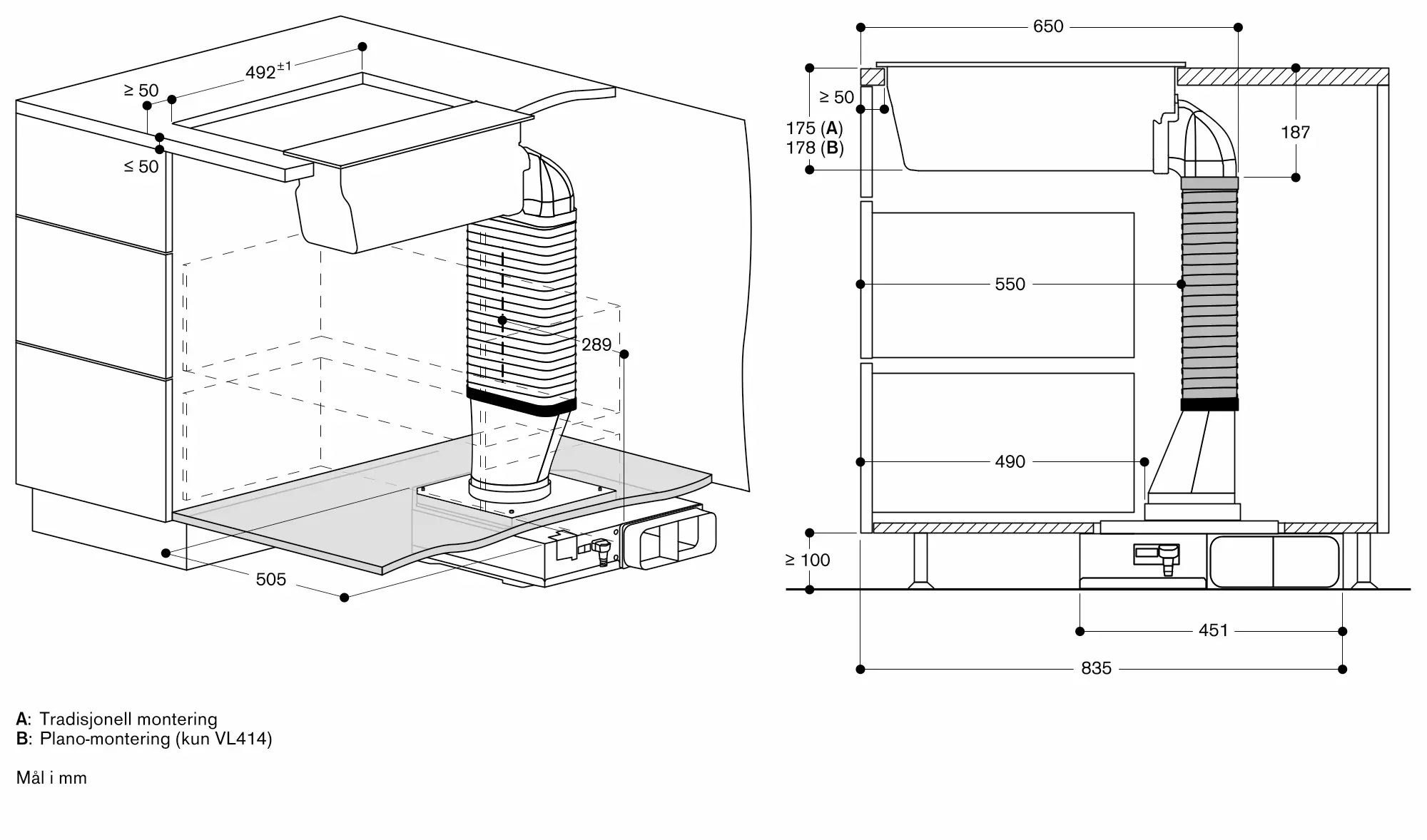 VL414115 Vario benkeventilasjon | GAGGENAU NO