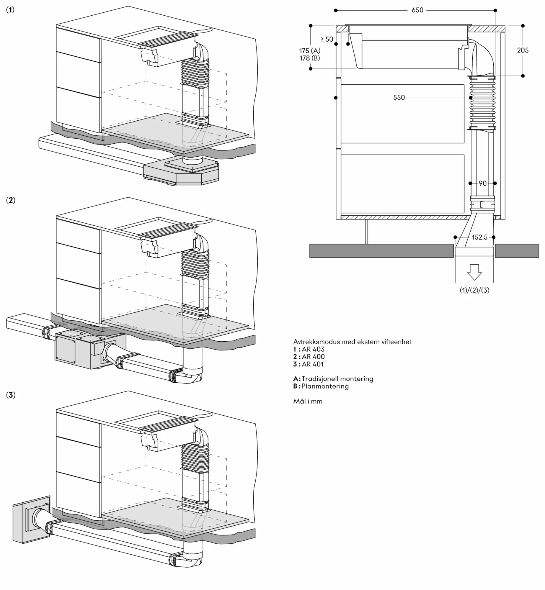 VL414115 Vario benkeventilasjon | GAGGENAU NO
