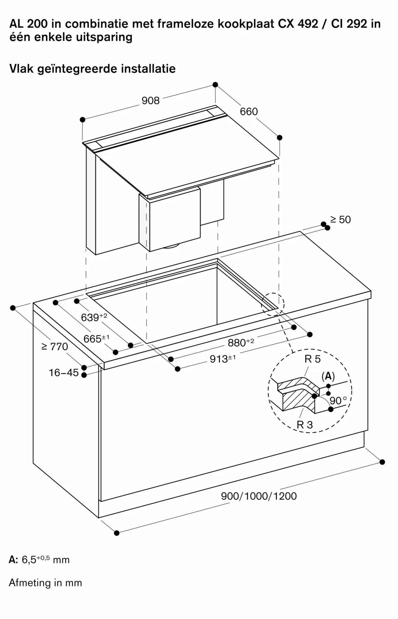 AL200190 Tafelventilatie | GAGGENAU NL