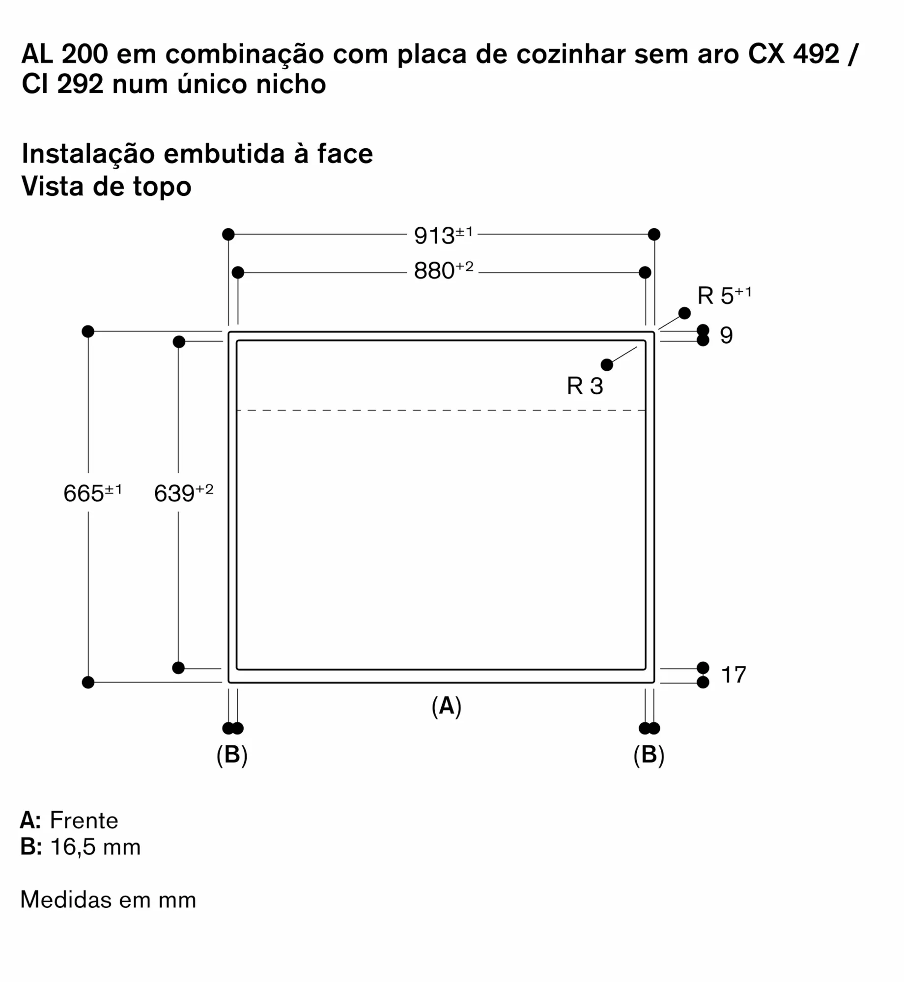 AL200190 Ventilação de bancada | GAGGENAU PT