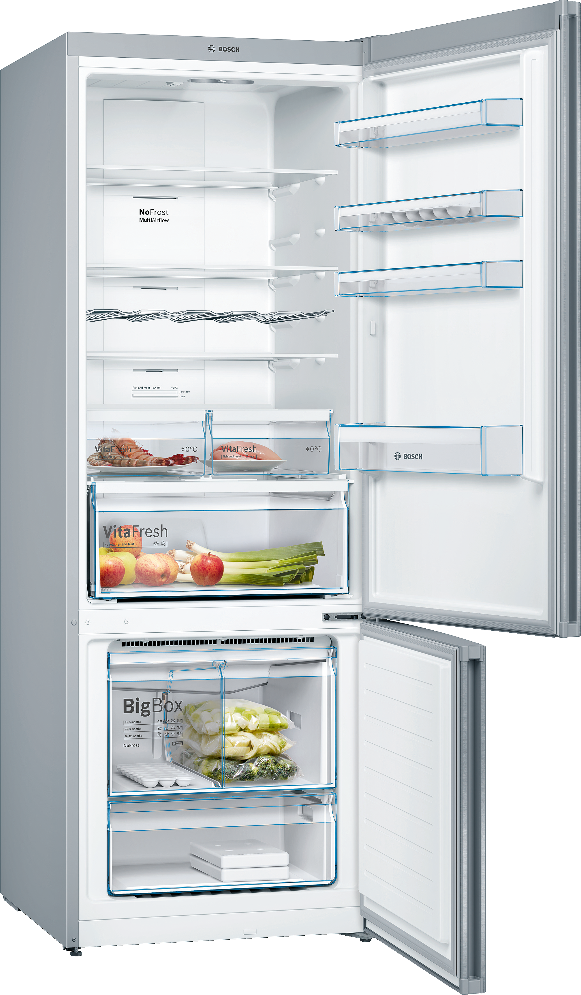 KGN56XI40I free-standing fridge-freezer with freezer at bottom | Bosch ...