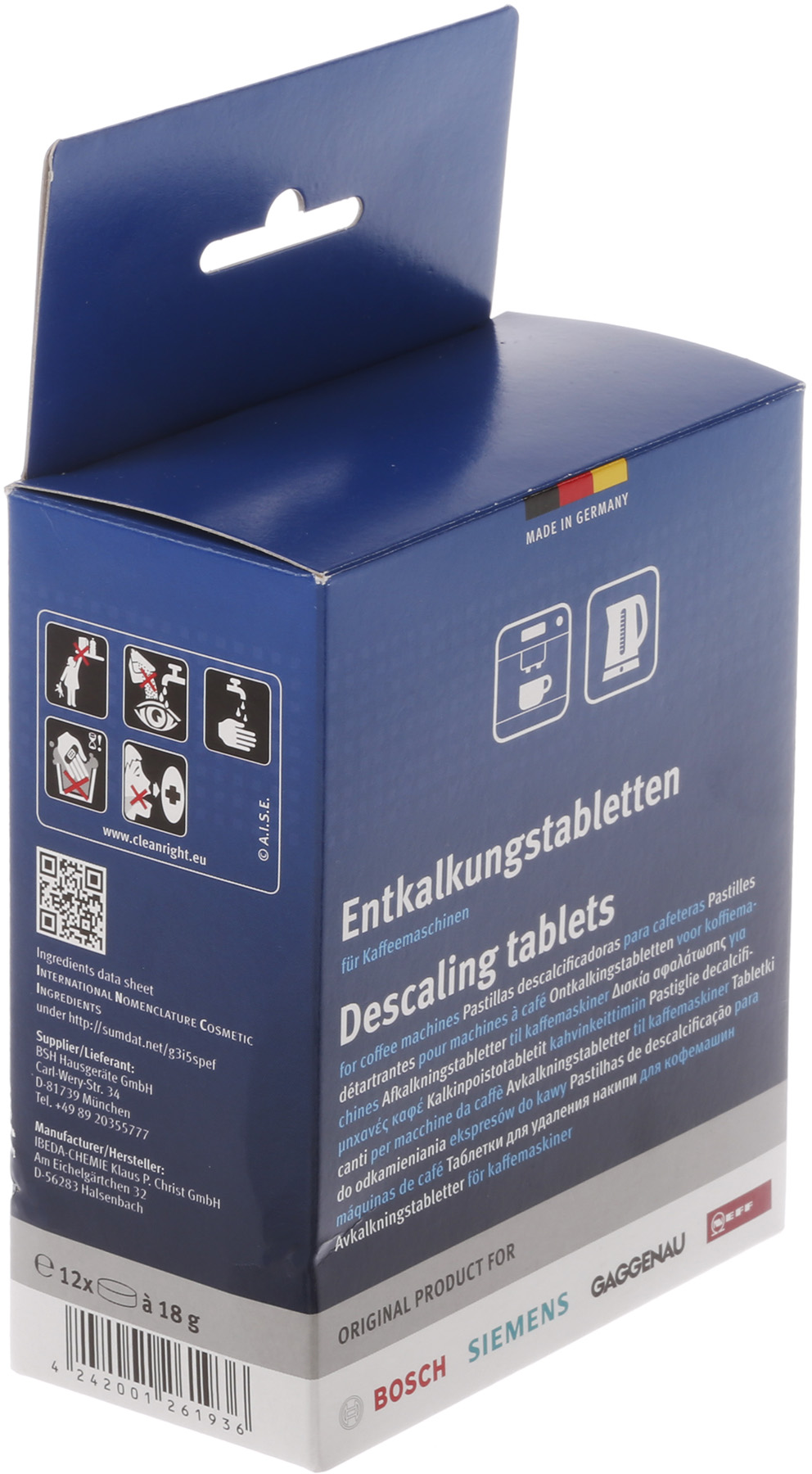00312454 Descaling tablets | BOSCH SG