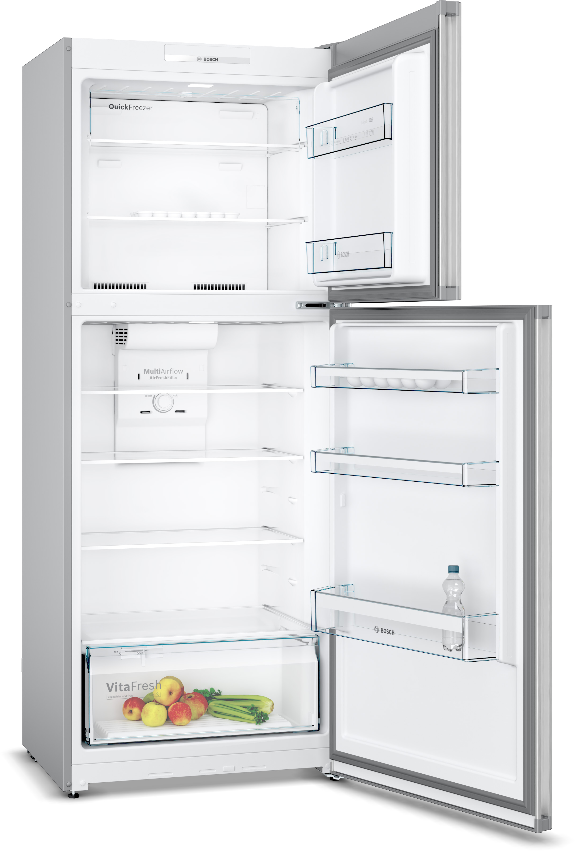 KDN43VL20U free-standing fridge-freezer with freezer at top | BOSCH XN