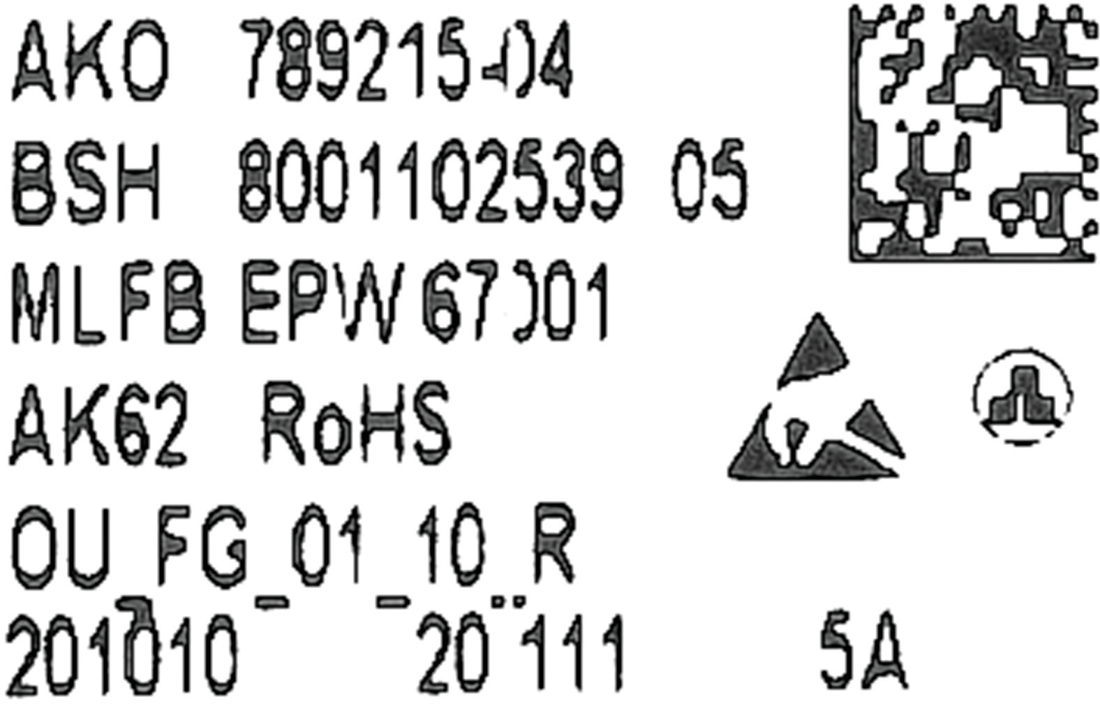 10012932 Operating module programmed | BOSCH SG