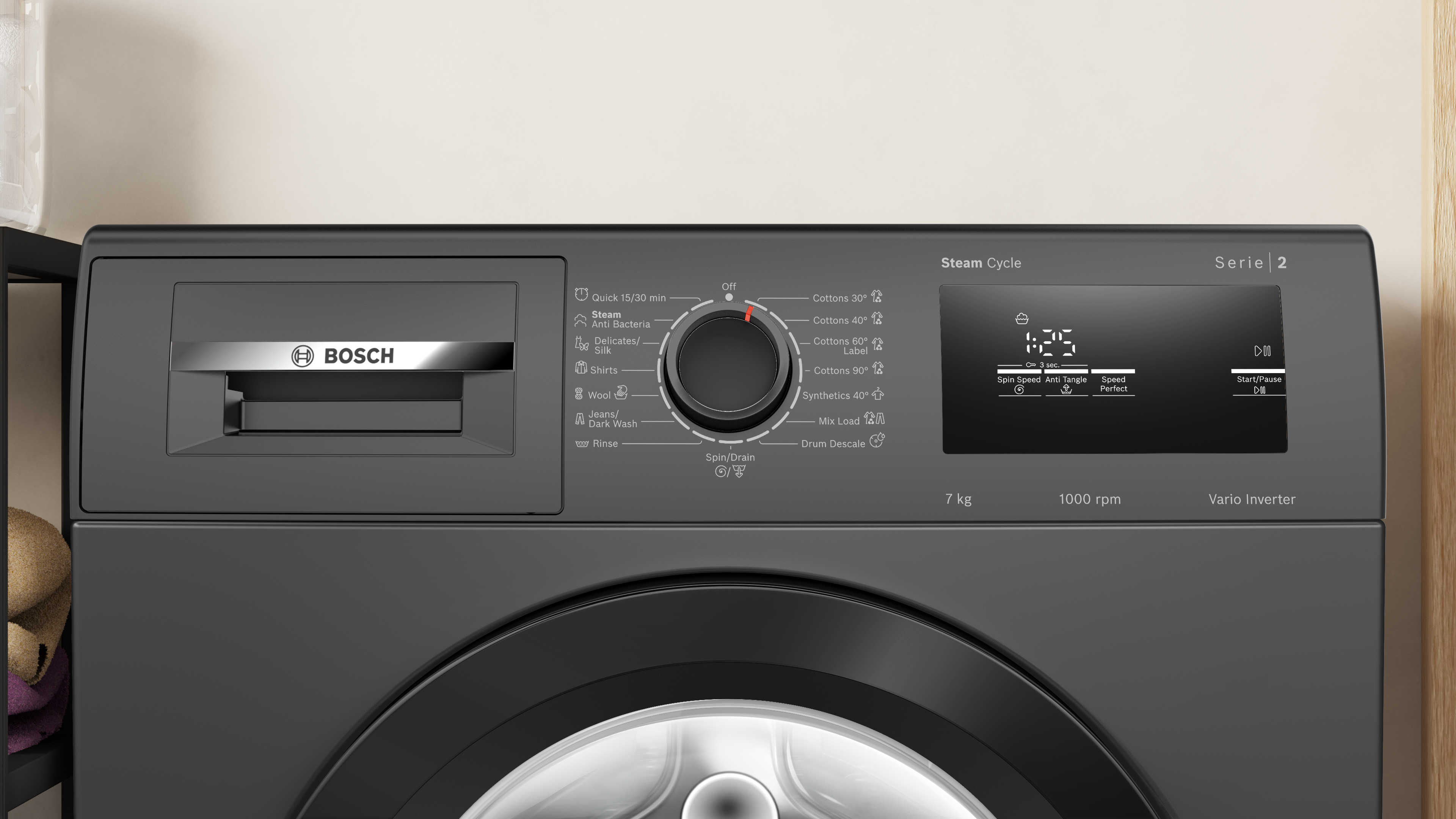 WAJ20069IN washing machine, front loader | Bosch Home Appliances IN