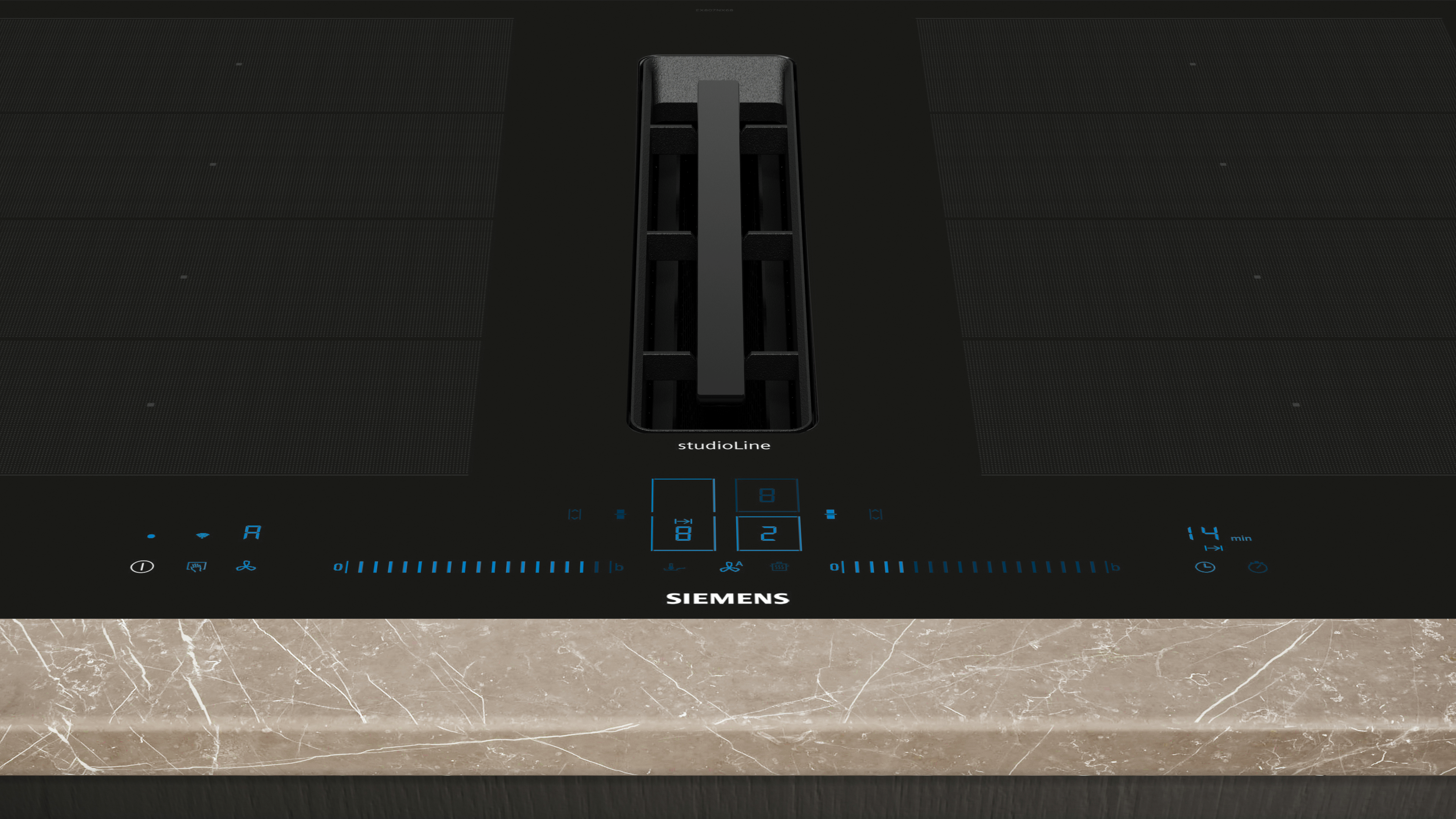 EX807NX68E Induction hob with integrated ventilation system | SIEMENS GB