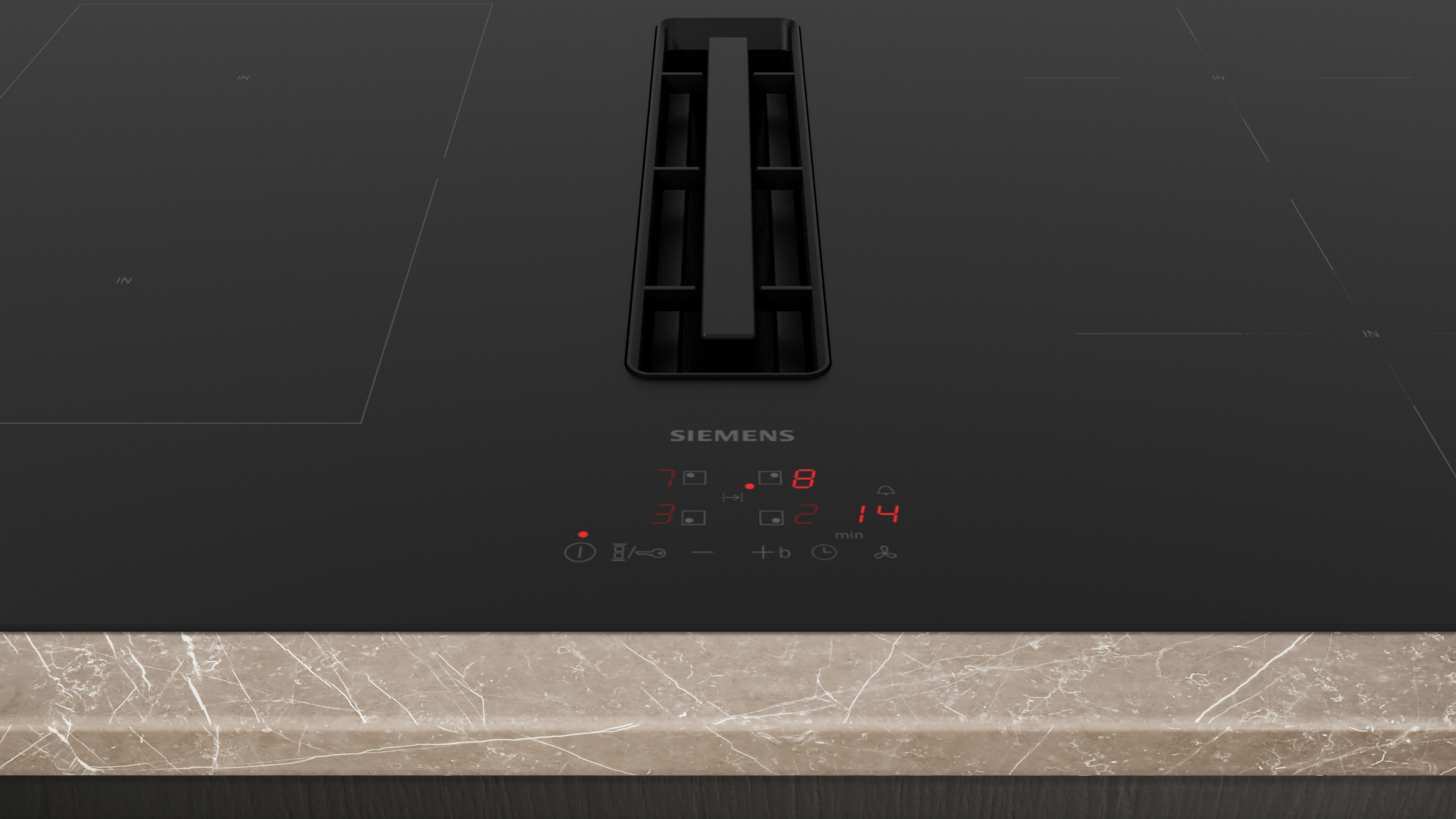 ED811BS16E Induction hob with integrated ventilation system | SIEMENS GB