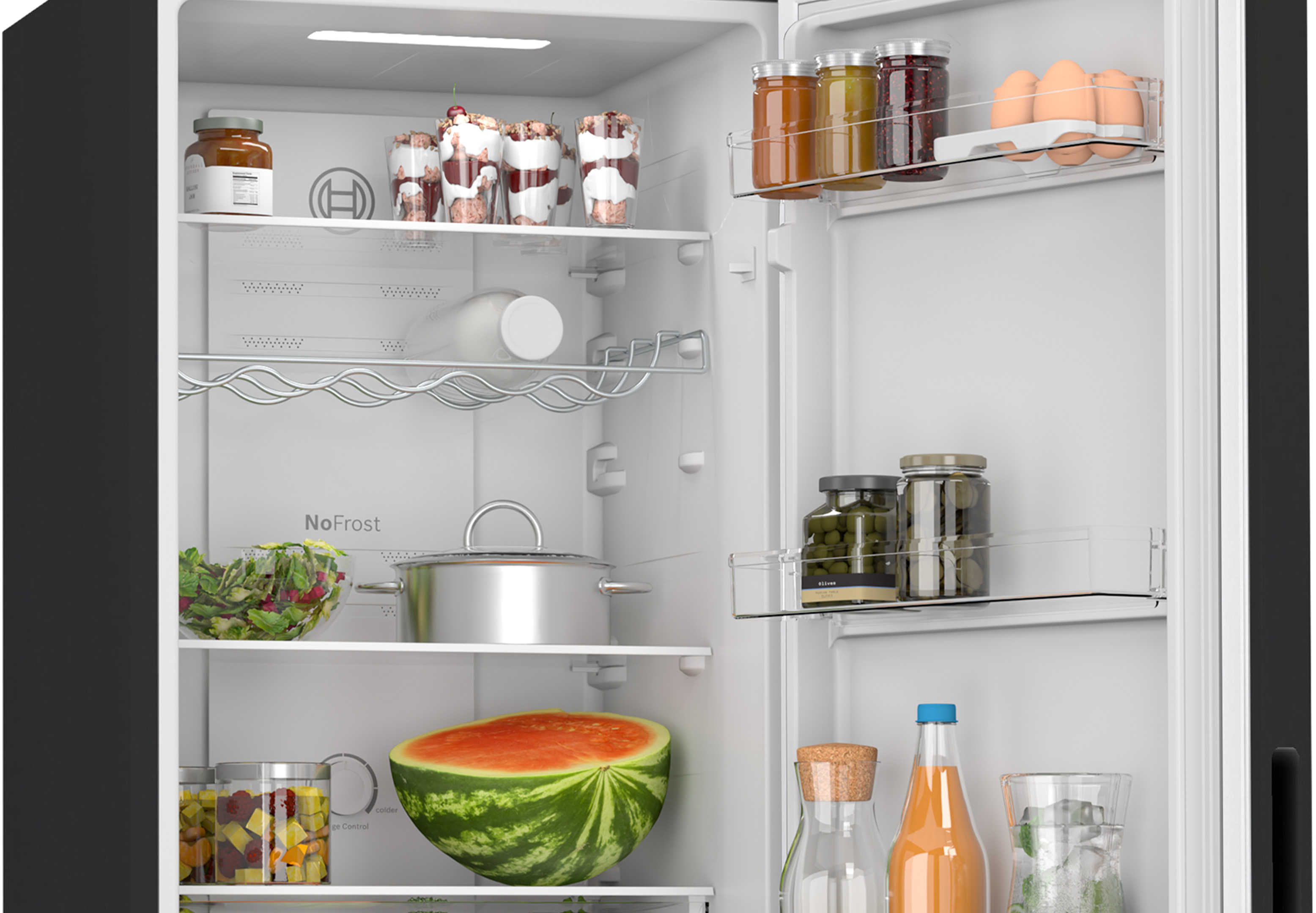 KGN27NBEAG free-standing fridge-freezer with freezer at bottom | BOSCH IE