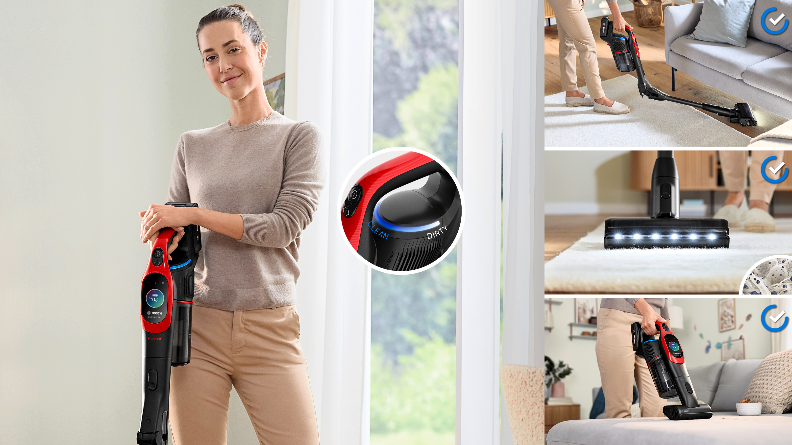 BCS1041PET Draadloze steelstofzuiger | BOSCH NL