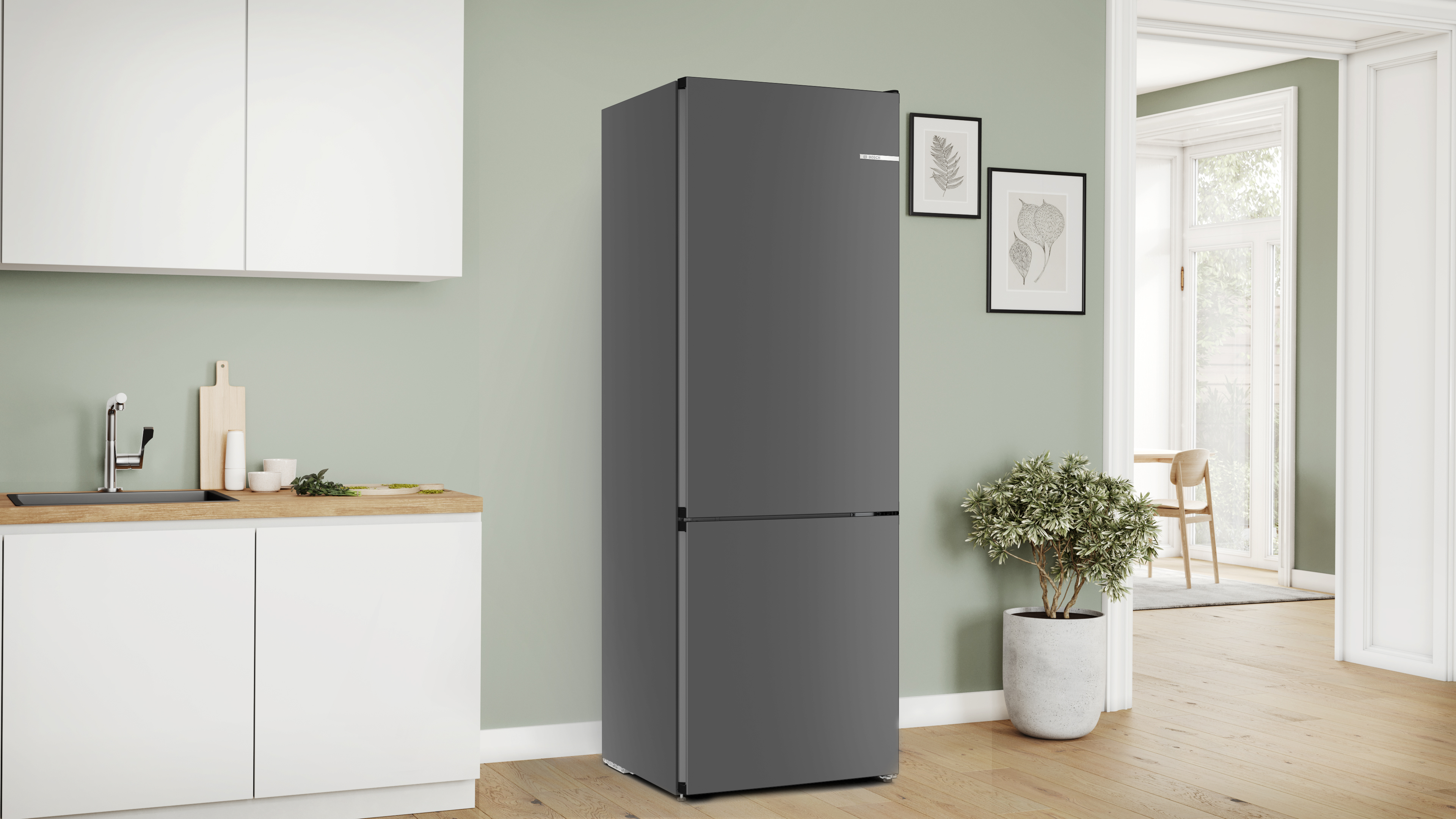 KGN49OCAF free-standing fridge-freezer with freezer at bottom | BOSCH MT