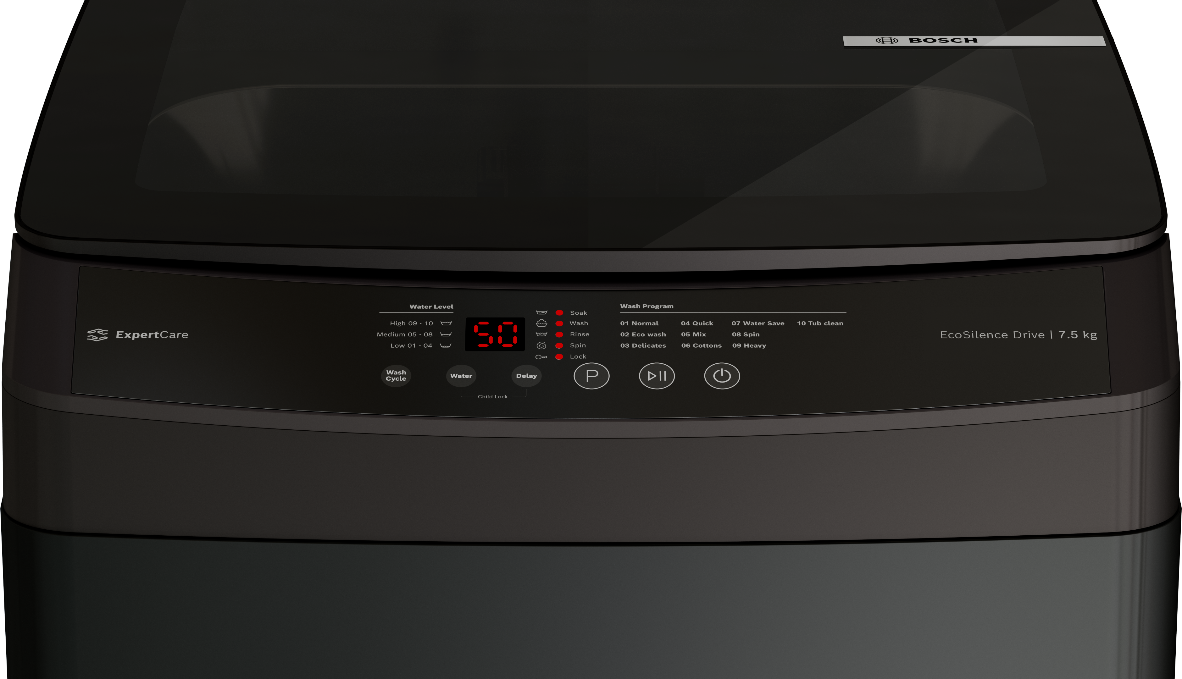 WOE75AG0IN washing machine, top loader | Bosch Home Appliances IN
