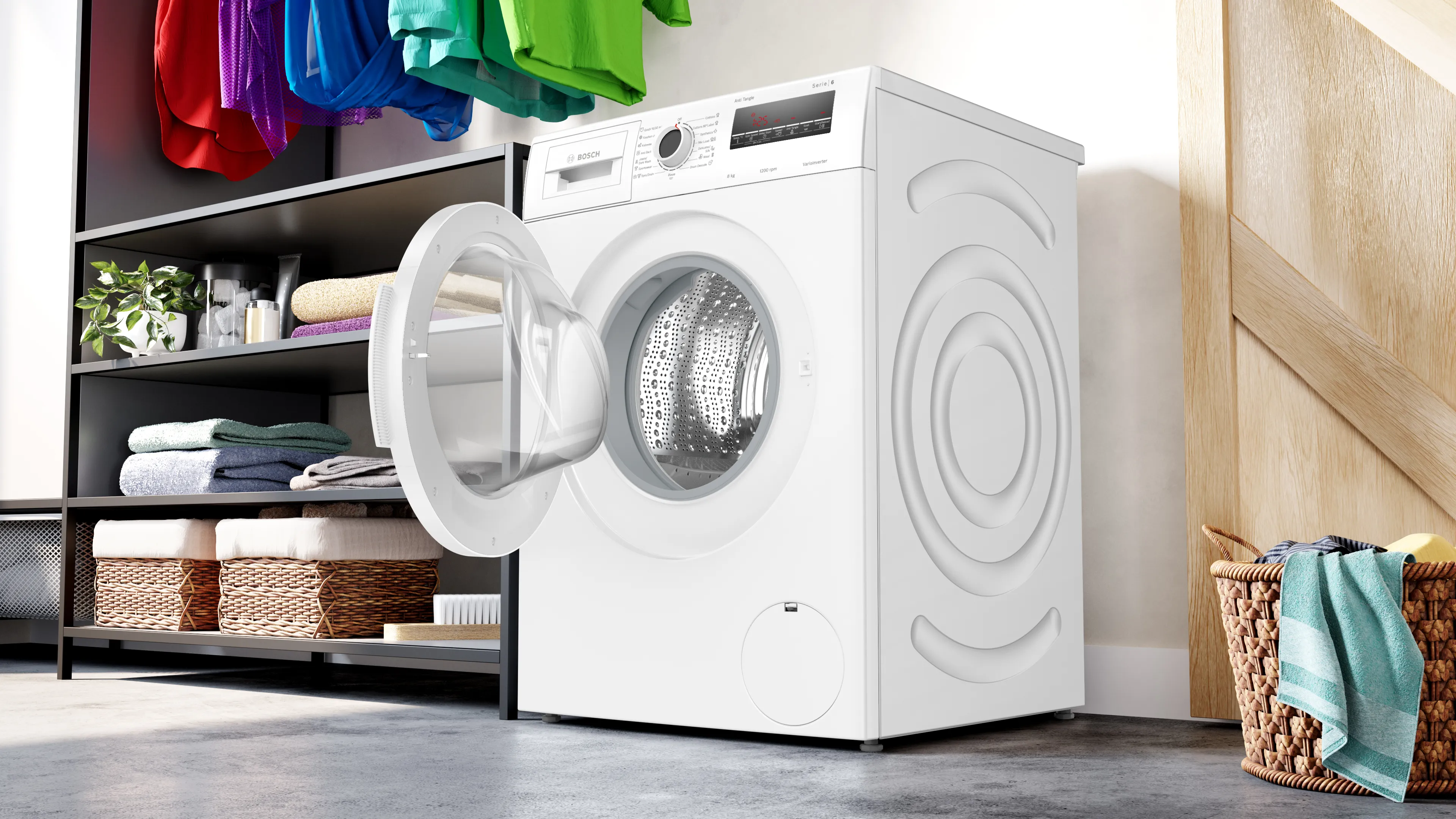 WAJ2426AIN washing machine, front loader | Bosch Home Appliances IN