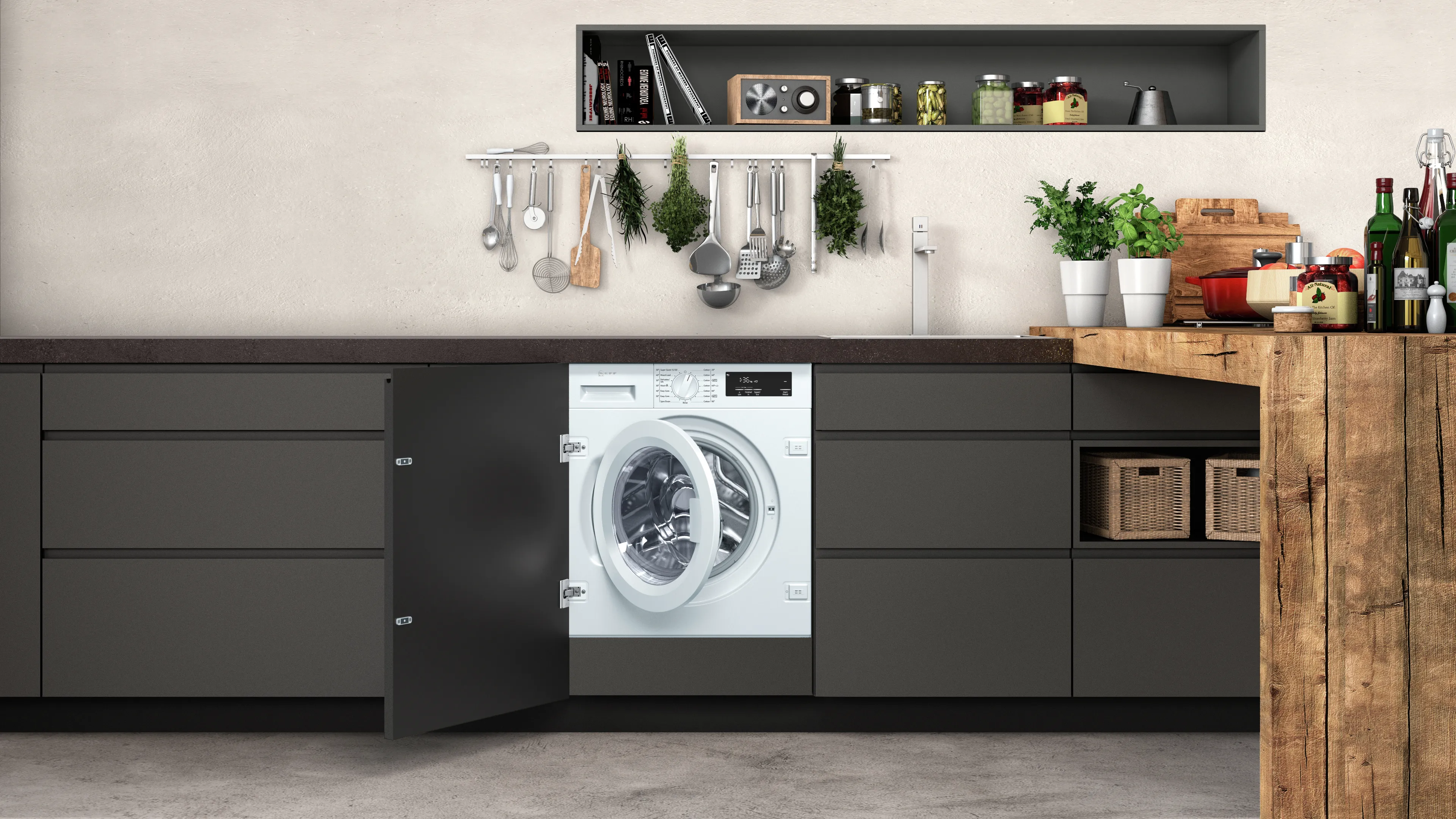 Neff w543bx1gb integrated washing machine store