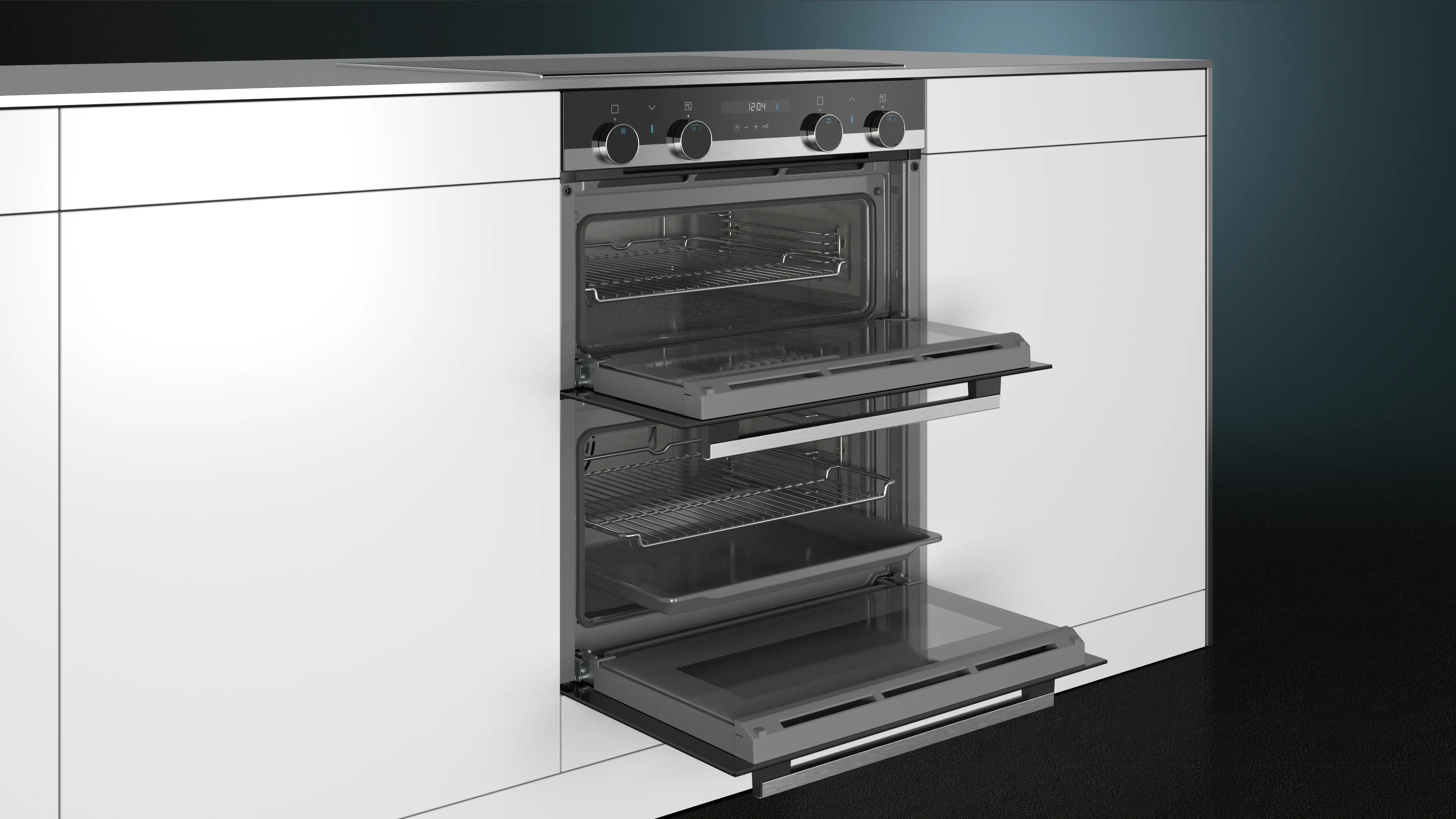 NB557ABS0B Built-under double oven | SIEMENS GB