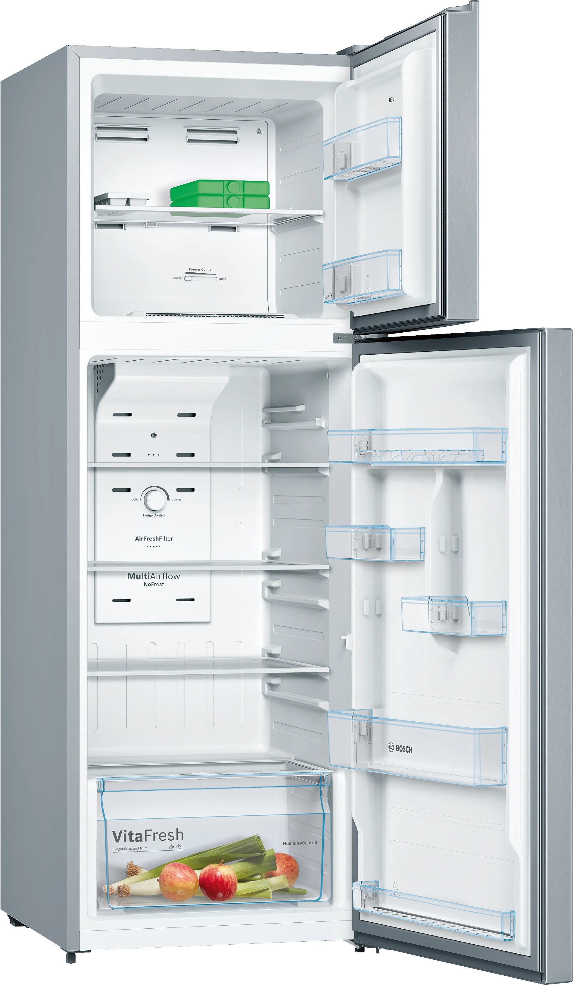 KDN30NL20M free-standing fridge-freezer with freezer at top | BOSCH AE