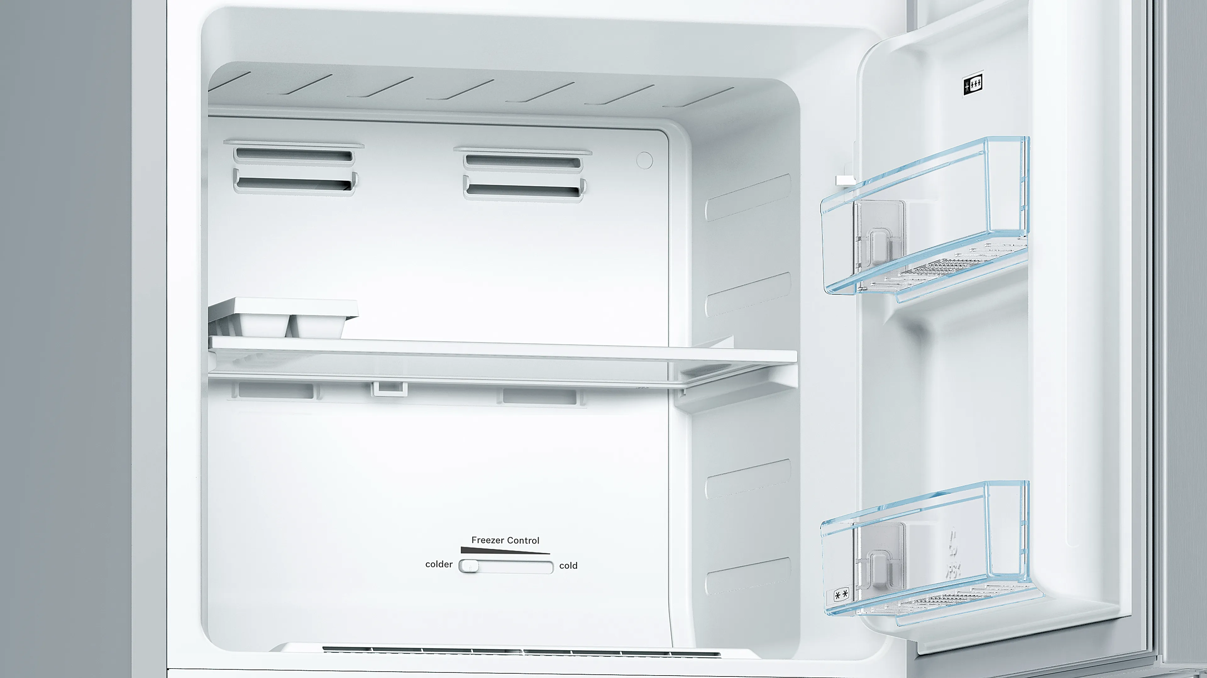 KDN25NL2E8 free-standing fridge-freezer with freezer at top | BOSCH EG