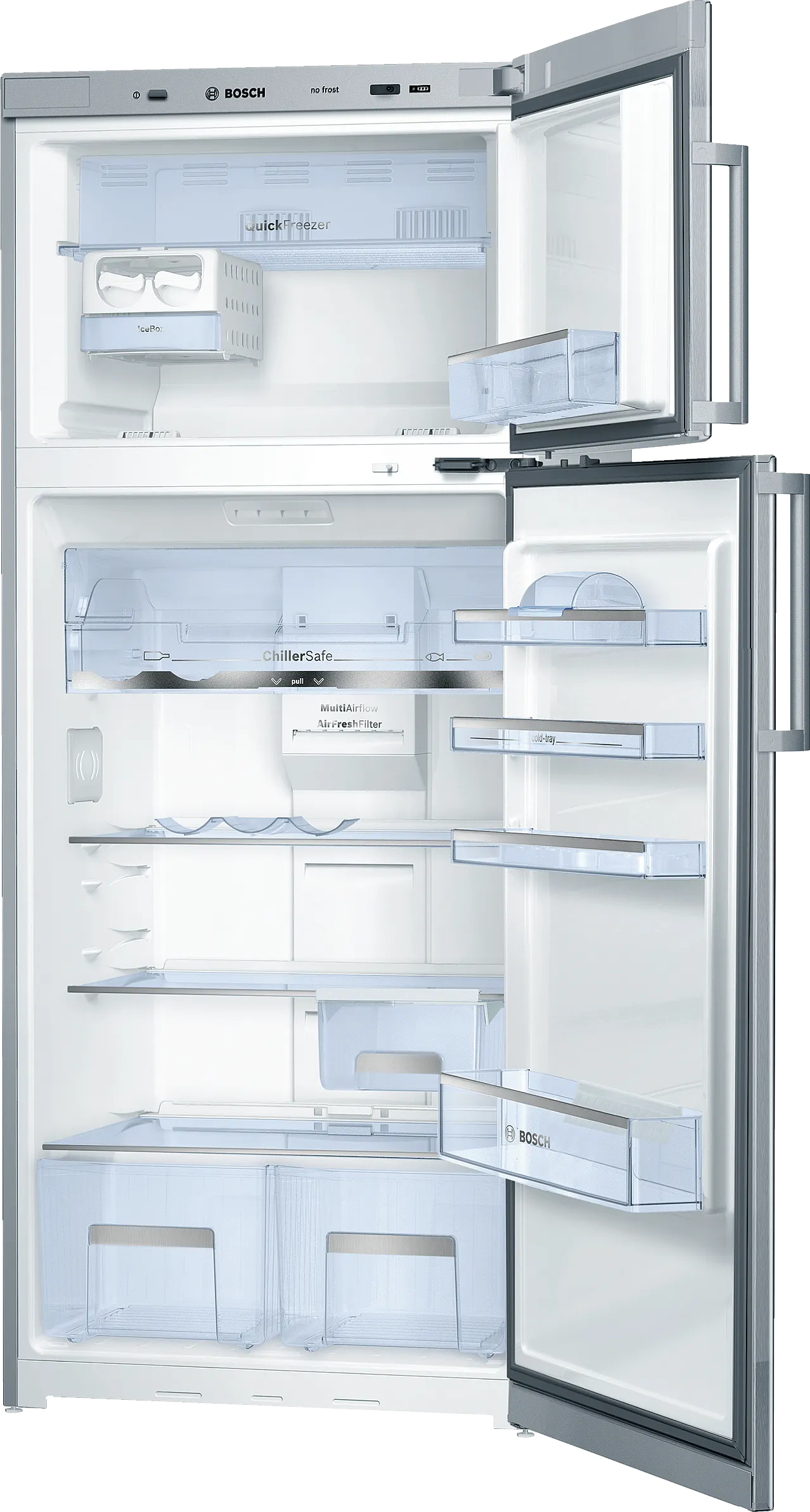 KDN42AL50I free-standing fridge-freezer with freezer at top | Bosch ...