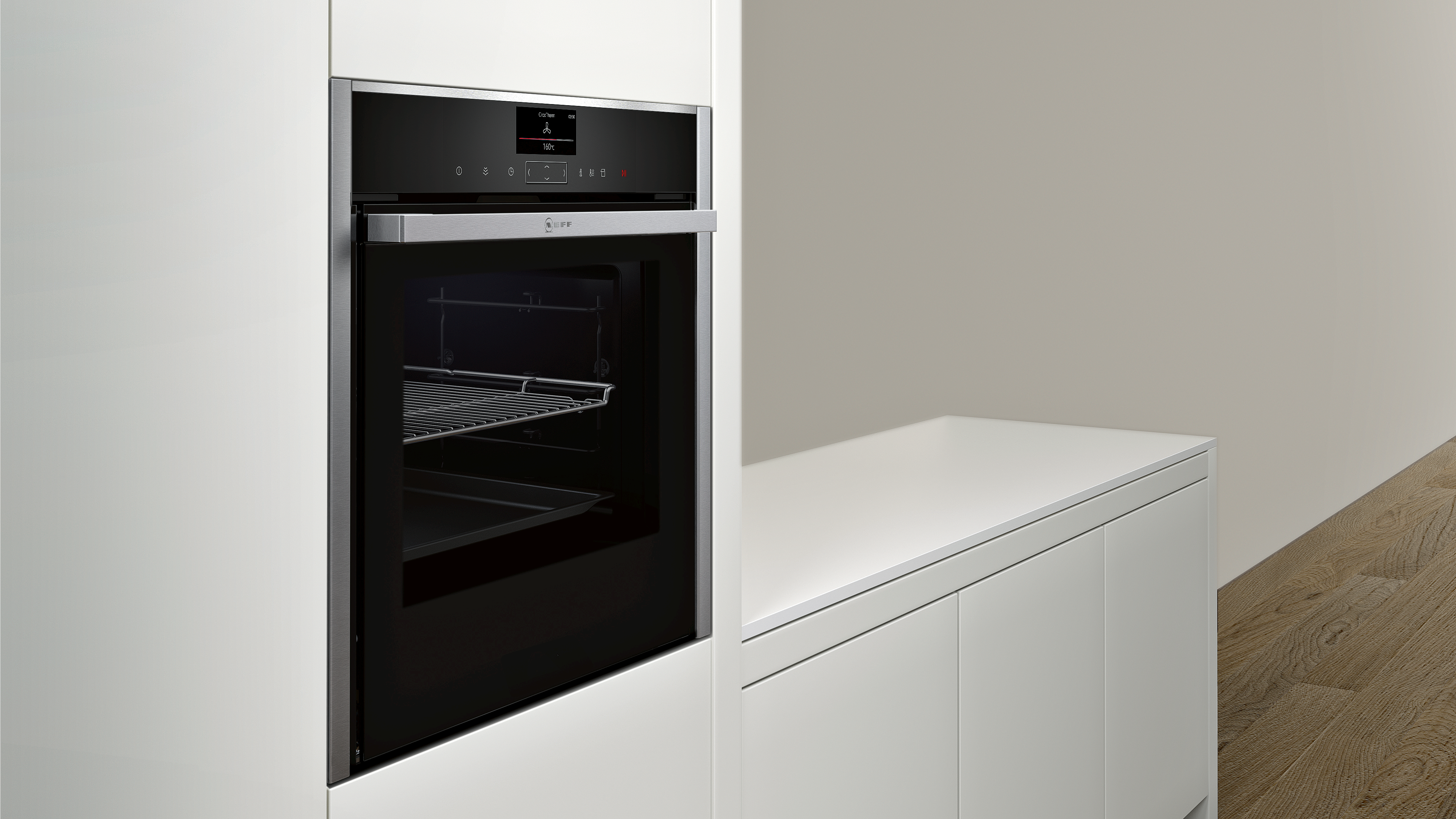 B47FS36N0B Built-in oven with steam function | NEFF NZ