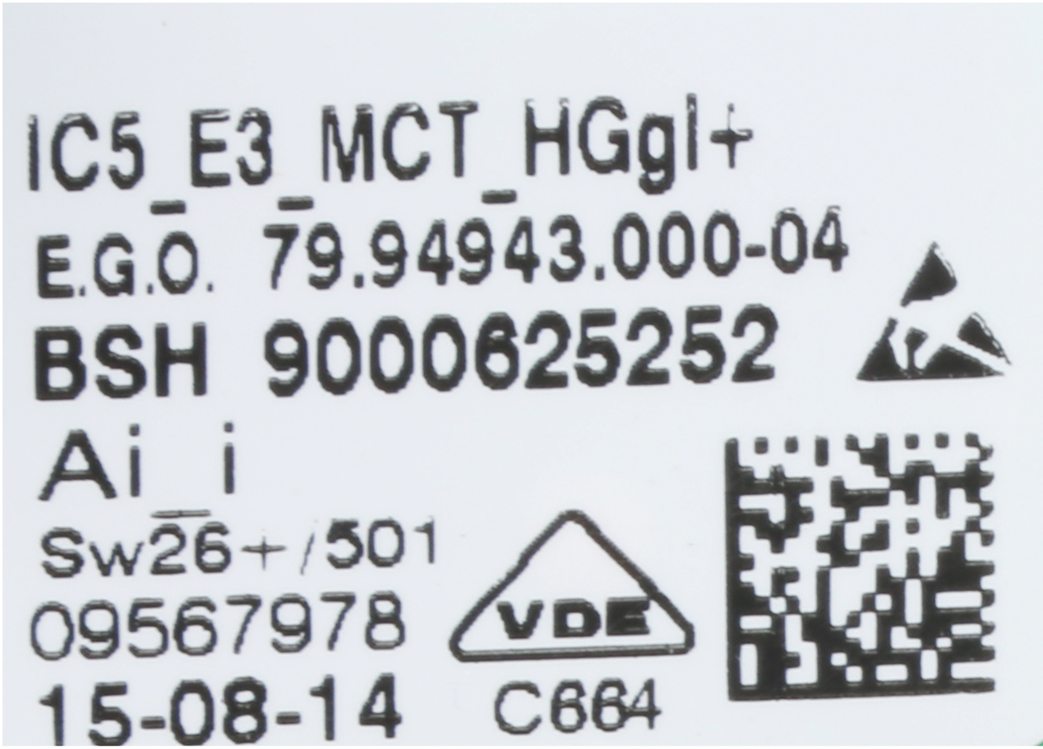 00709634 Operating module not programmed | BOSCH GB