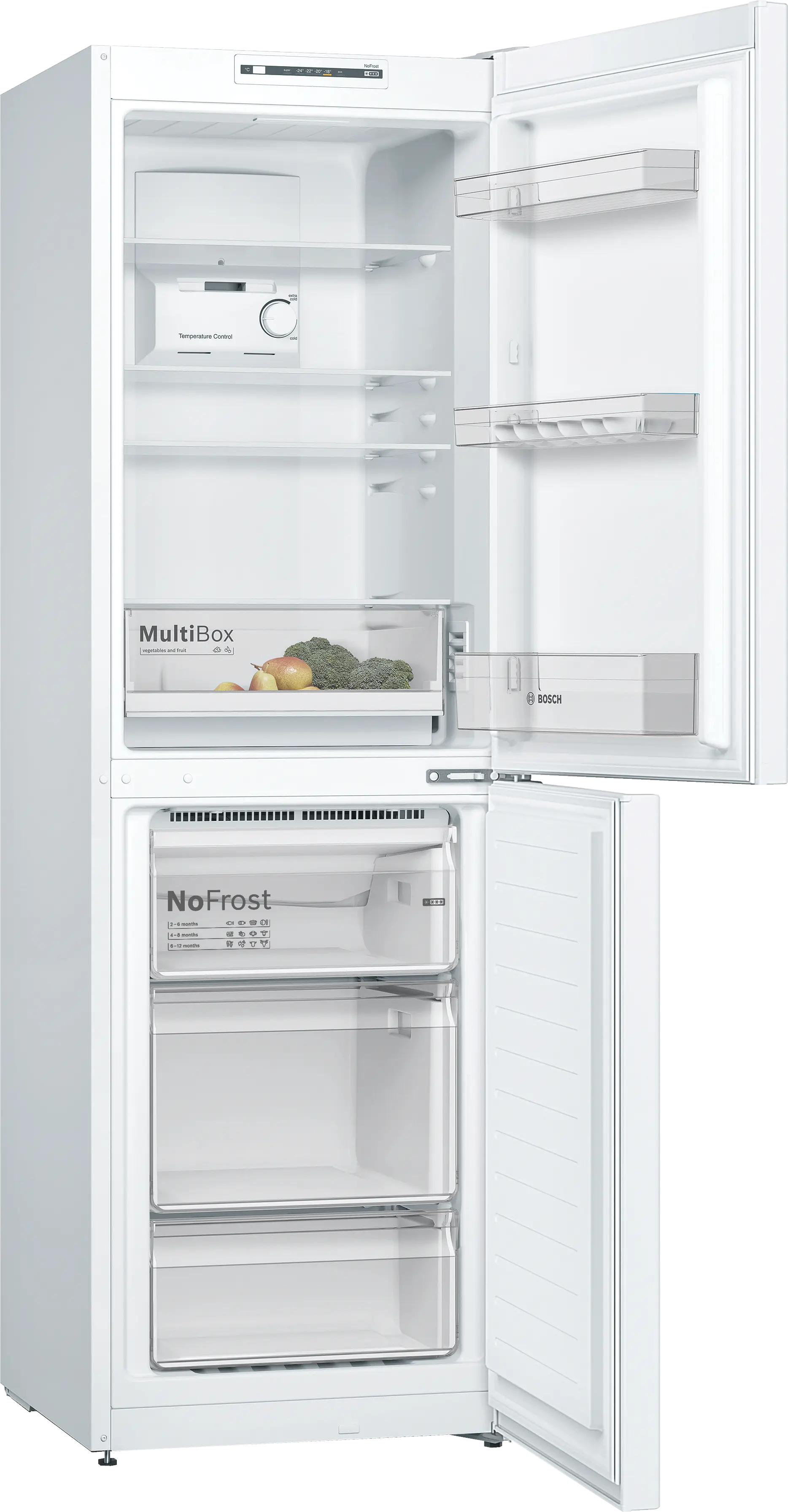 KGN34NWEAG free standing fridge freezer with freezer at bottom BOSCH IE