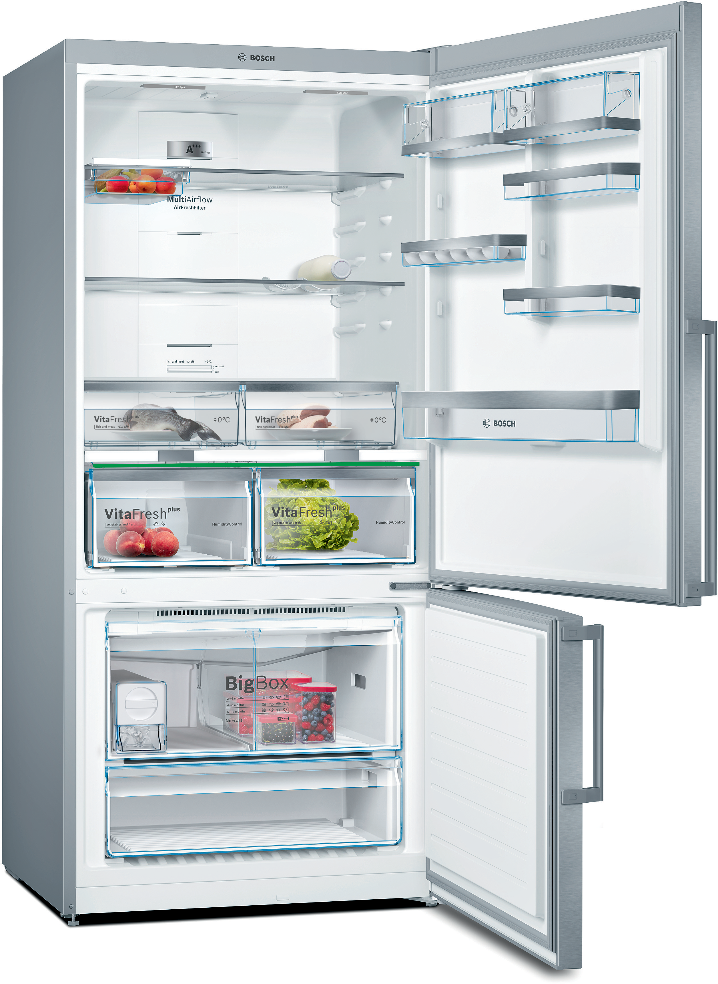 KGN86AI42N Kulkas-freezer free-standing dengan freezer di bawah | BOSCH ID