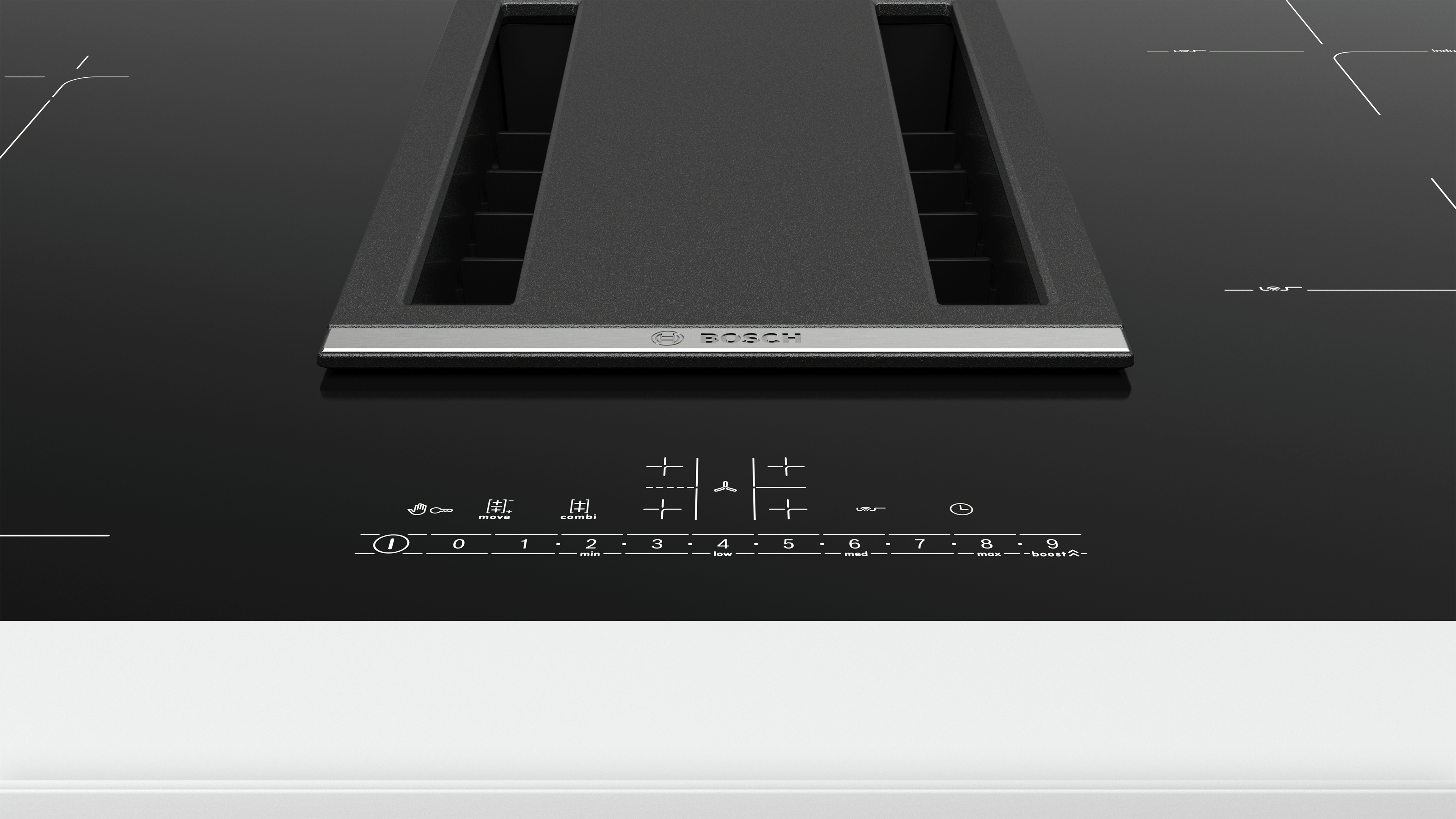 PVS801F21E Induction hob with integrated ventilation system | BOSCH LU