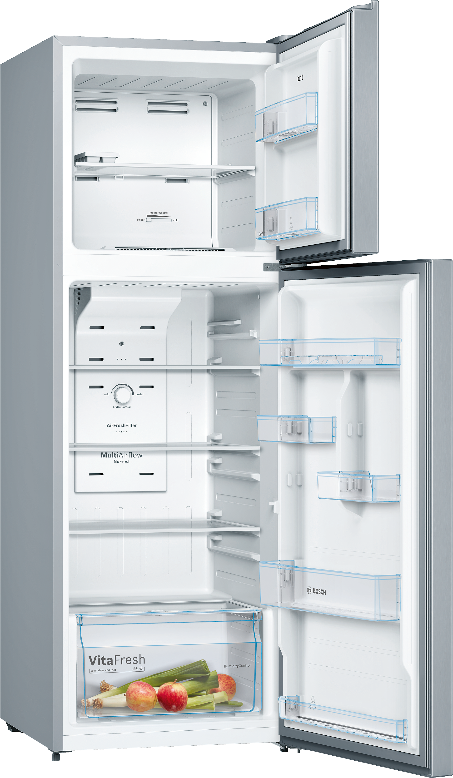 KDN30NL2E8 free-standing fridge-freezer with freezer at top | BOSCH EG