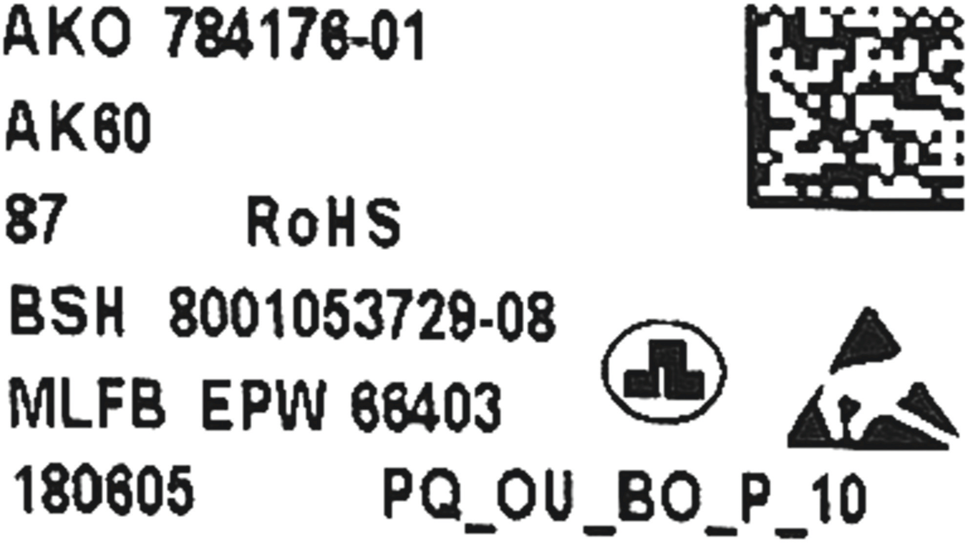 11022431 Operating module not programmed | BOSCH US